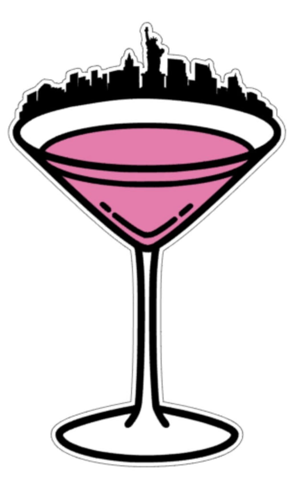 SVG PNG Digital Download Scrapbook Die Cut Cosmo Cocktail New York USA ...