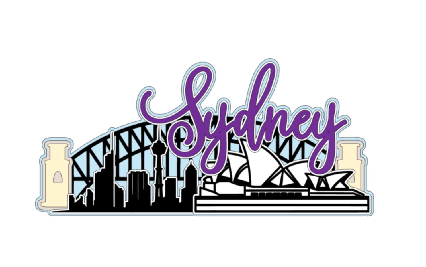 Sydney SVG Digital Download Digital Cutting File .svg for - Etsy