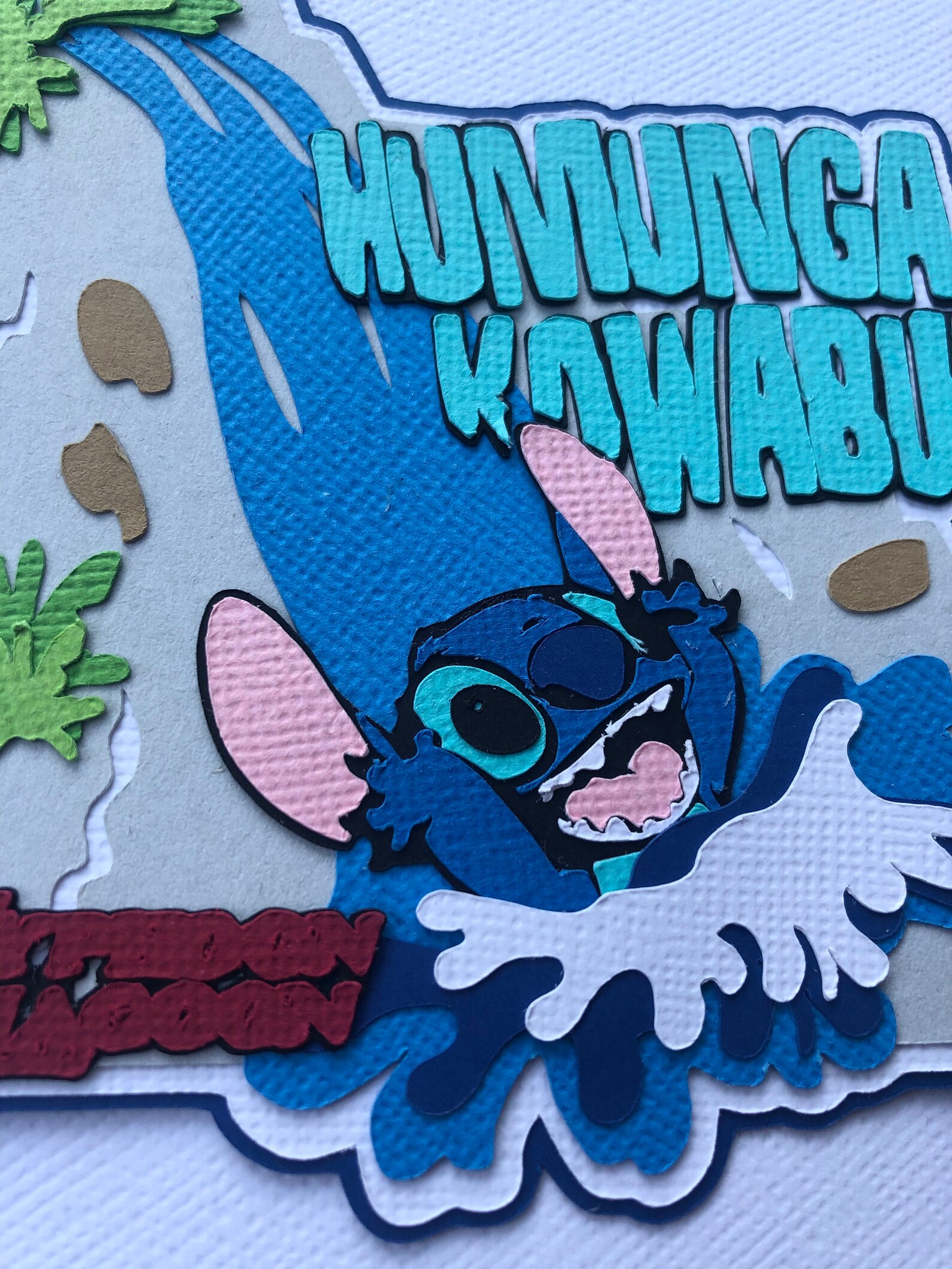 Humunga Kowabunga Typhoon Lagoon Scrapbook Title Die Cut | Etsy