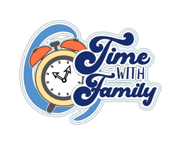 SVG Digital Download Time With Family Cut File Digital Cutting | Etsy