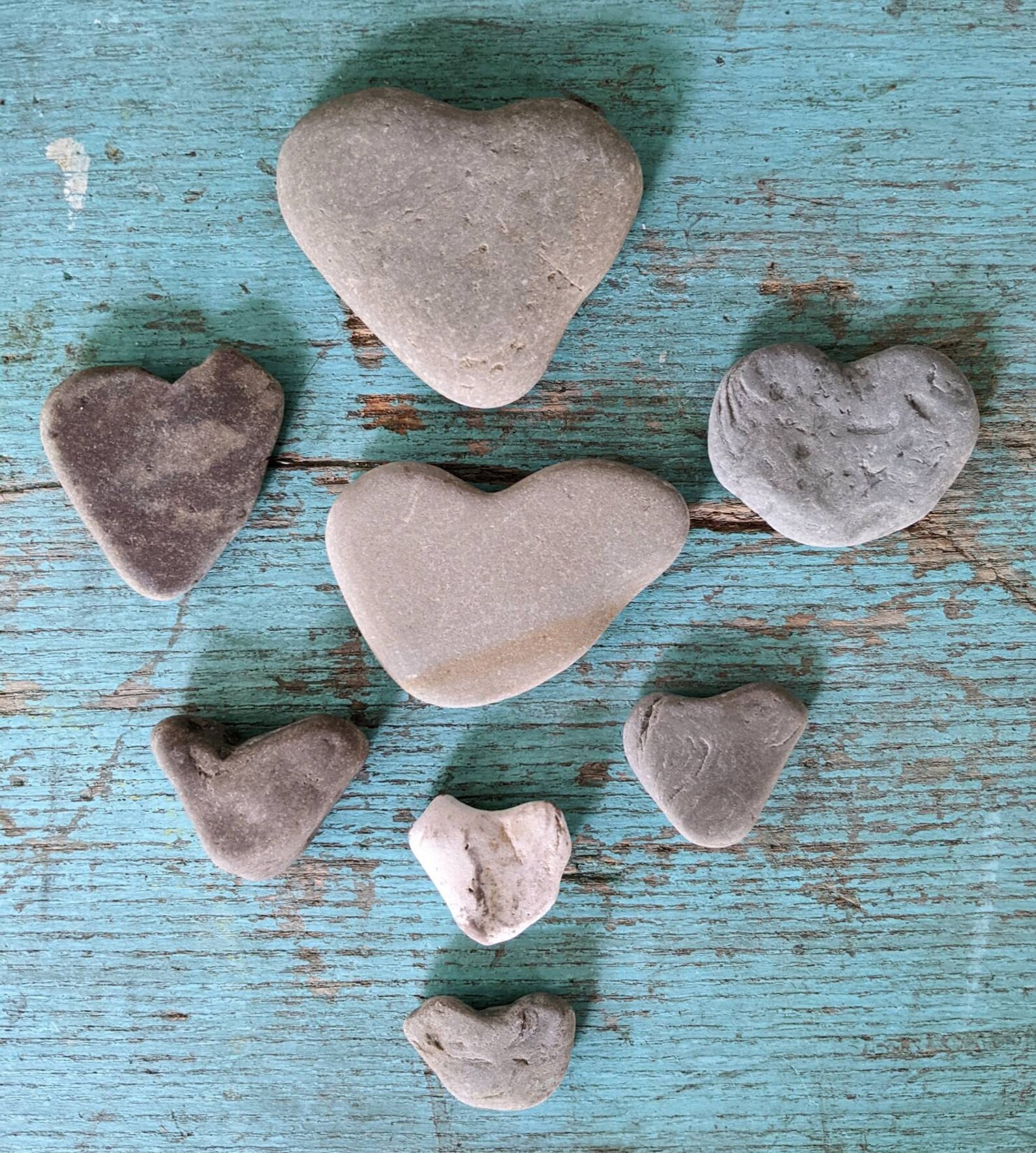 Heart Shaped Beach Rocks Lake Erie Set of 8 - Etsy