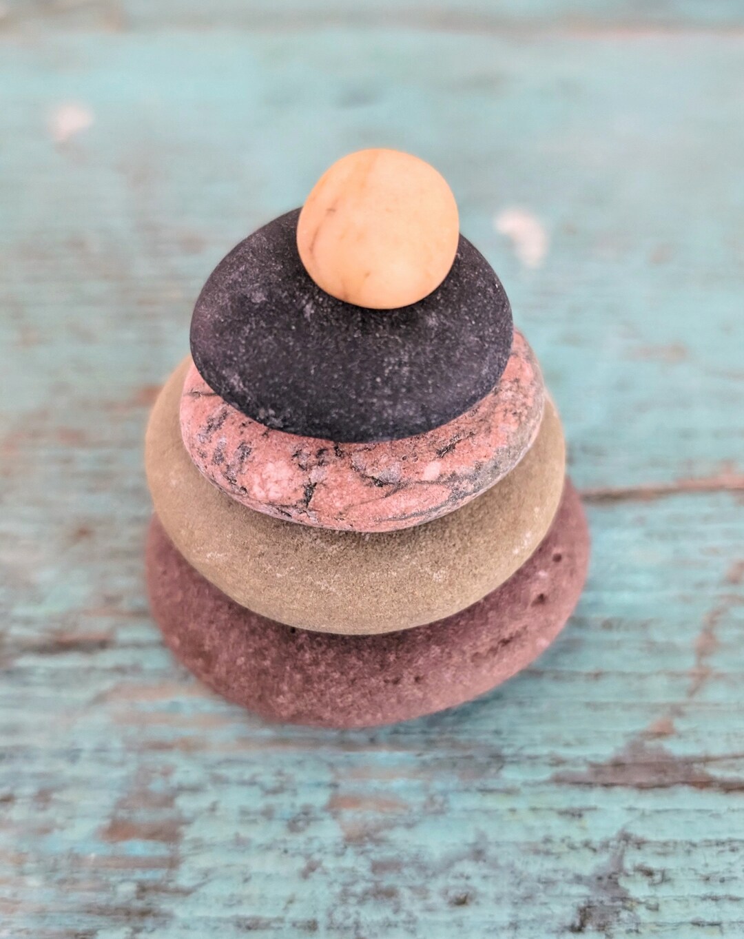 Stacking Stones-miniature Zen Balance Cairn-lake Erie Beach Stones ...