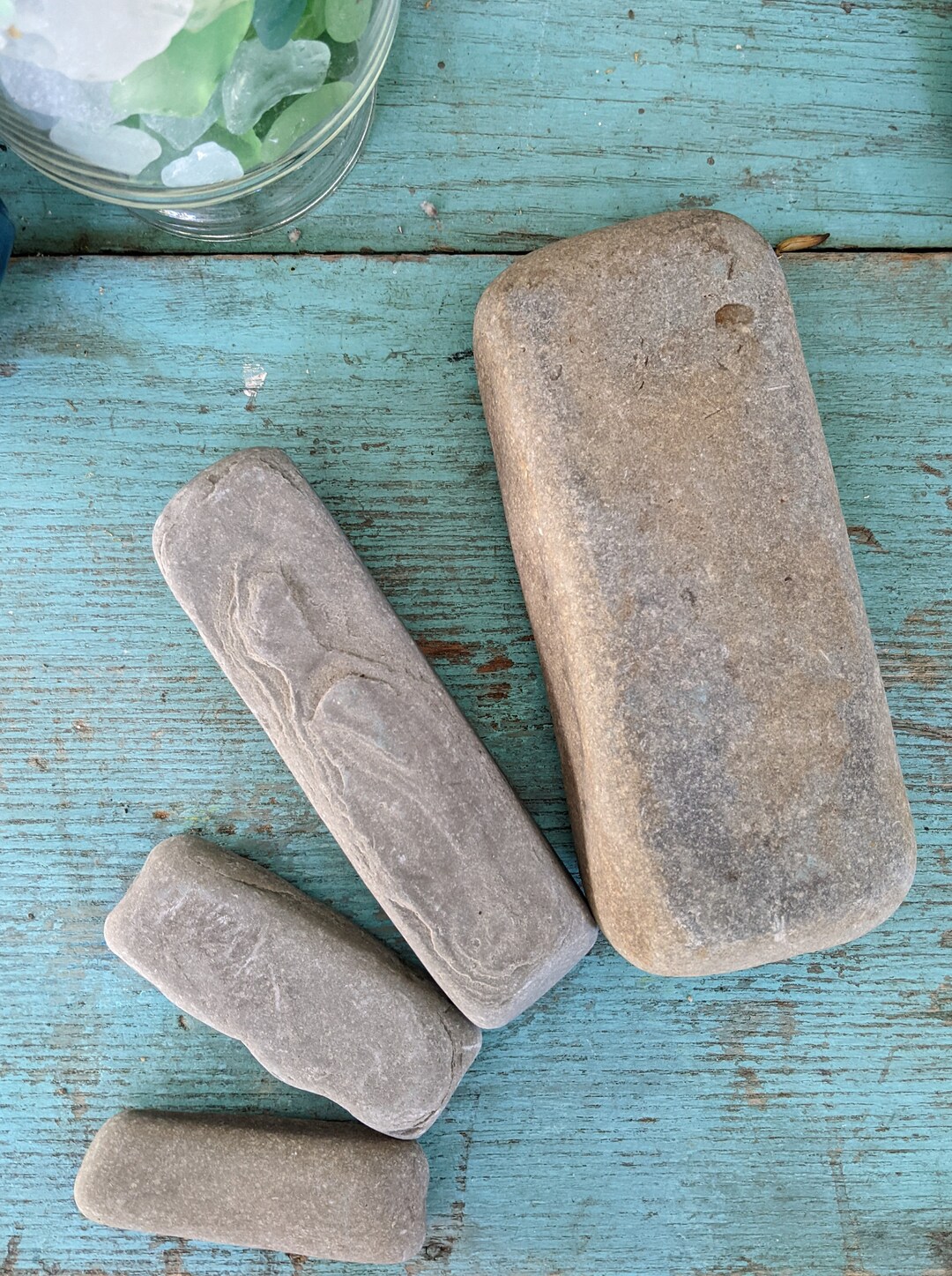 Lake Erie Rectangular Shaped Stones - Beach Stones - Rectangular Stones ...