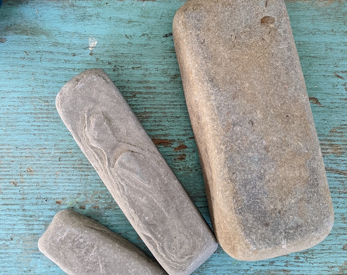 Lake Erie Rectangular Shaped Stones - Beach Stones - Rectangular Stones ...