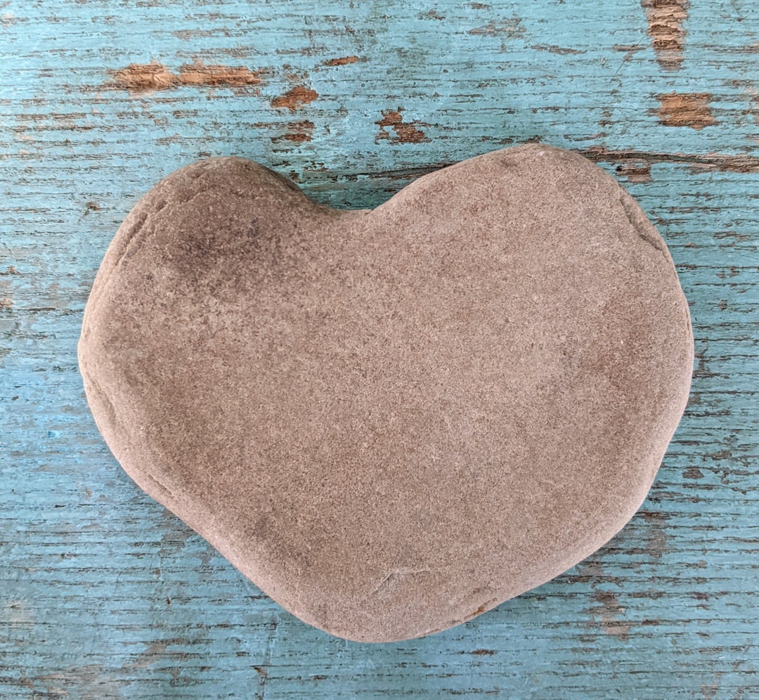 Heart Shaped Beach Rock Lake Erie Rock Beach Decor Garden Decor ...