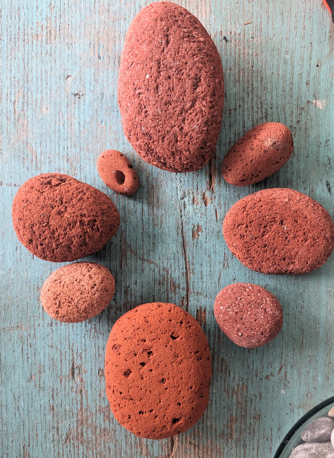 Lake Erie Beach Brick - Beach Stones - Terra Cotta - Beach Decor - Set ...