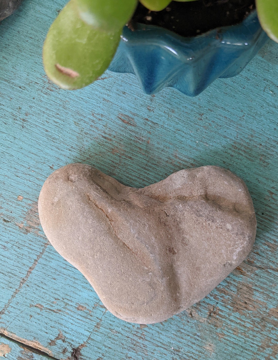 Heart Shaped Beach Rock Lake Erie Rock Beach Decor Garden Decor ...