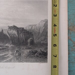 1870's Steel Engraving - Kynance Rocks, Cornwall by J. Mogford - Etsy