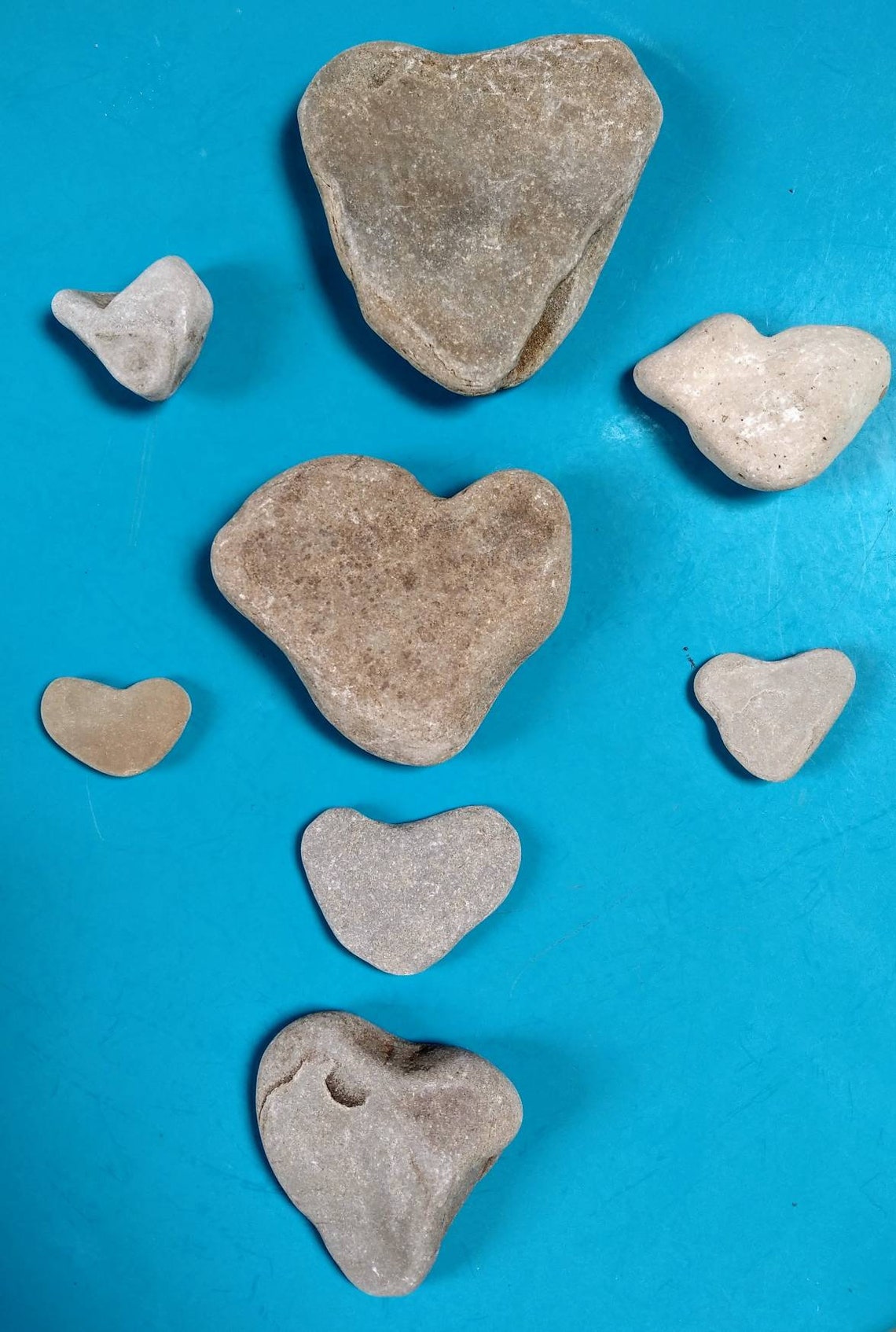 Heart Shaped Beach Rocks Lake Erie Set of 8 - Etsy