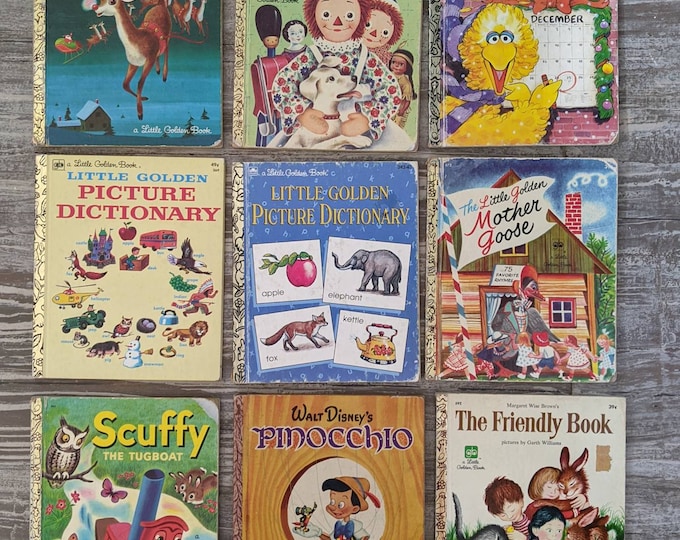 Vintage Little Golden Books Build a Book Lot 1960's, 1970's, 1980's - Etsy