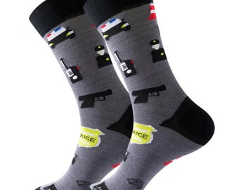 Police Officer Socks-police Officer Gift-police Wife-police - Etsy
