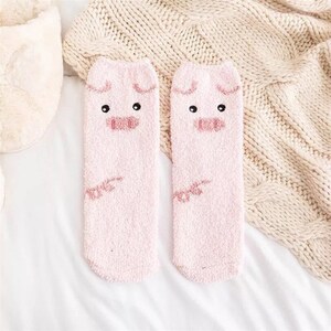 Fluffy Animal Socks - Etsy UK