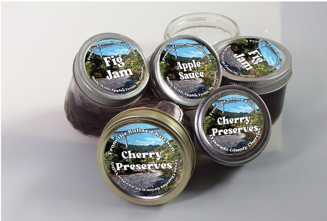 Custom Canning Jar Labels-personalized Jar Label-personalized Jam Jar ...