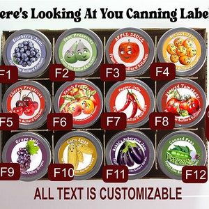 Custom Canning Jar Labels-personalized Jar Label-personalized Jam Jar ...