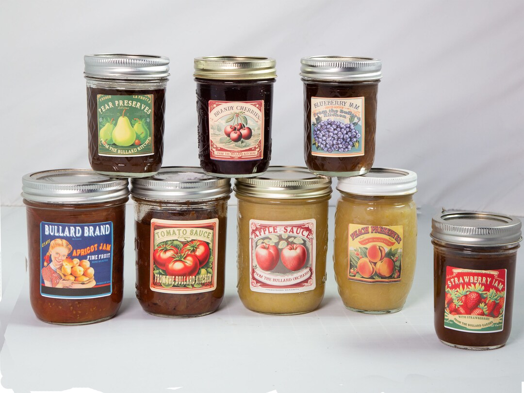Custom Canning Jar Labels-personalized Jar Label-personalized Jam Jar ...