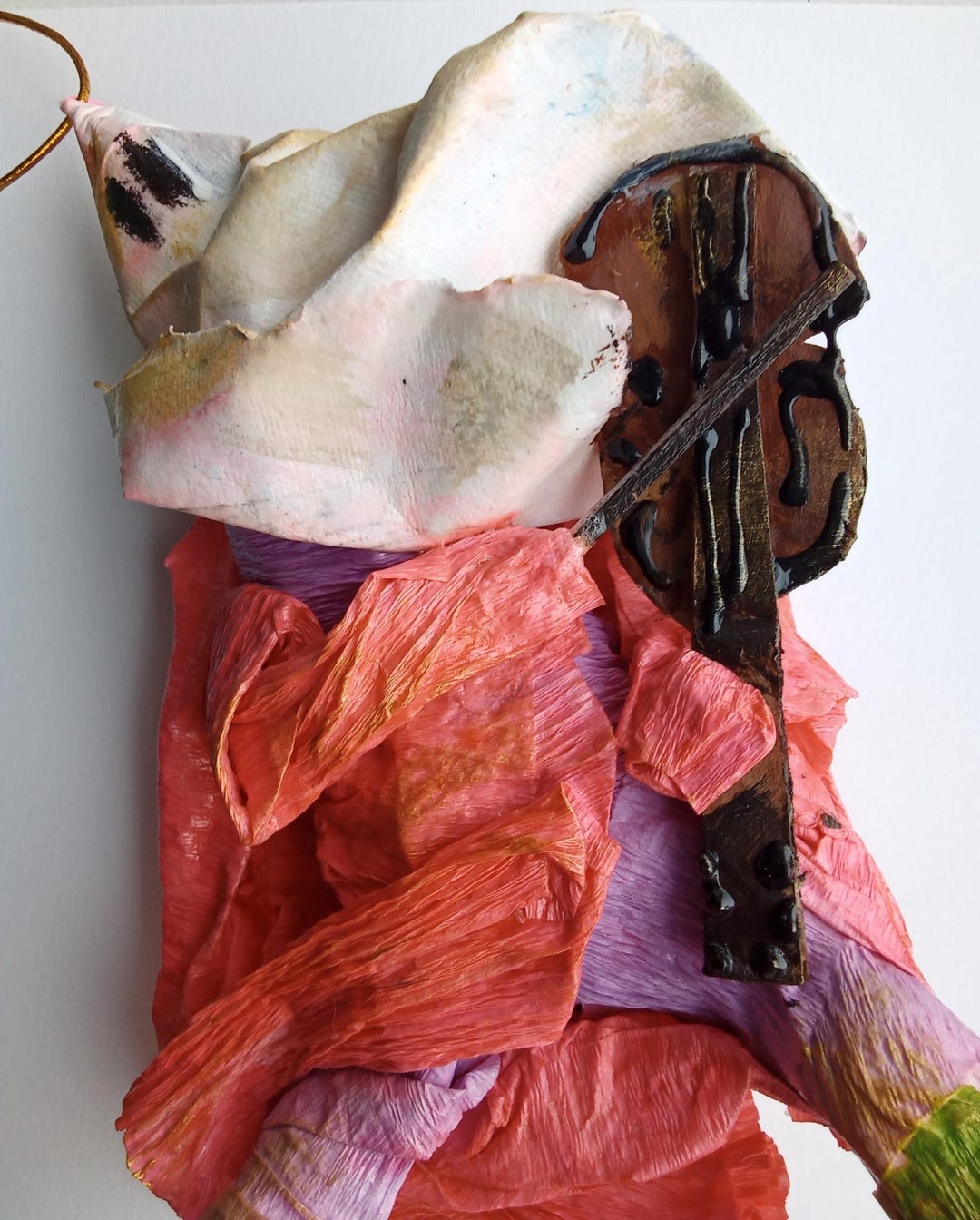 Hanging Mummer Ornament With Fiddle - Etsy