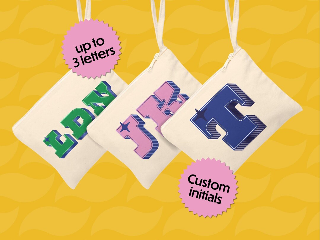 Personalized Kids Pouch for Kids Letter Pencil Case Custom Letter Pouch ...