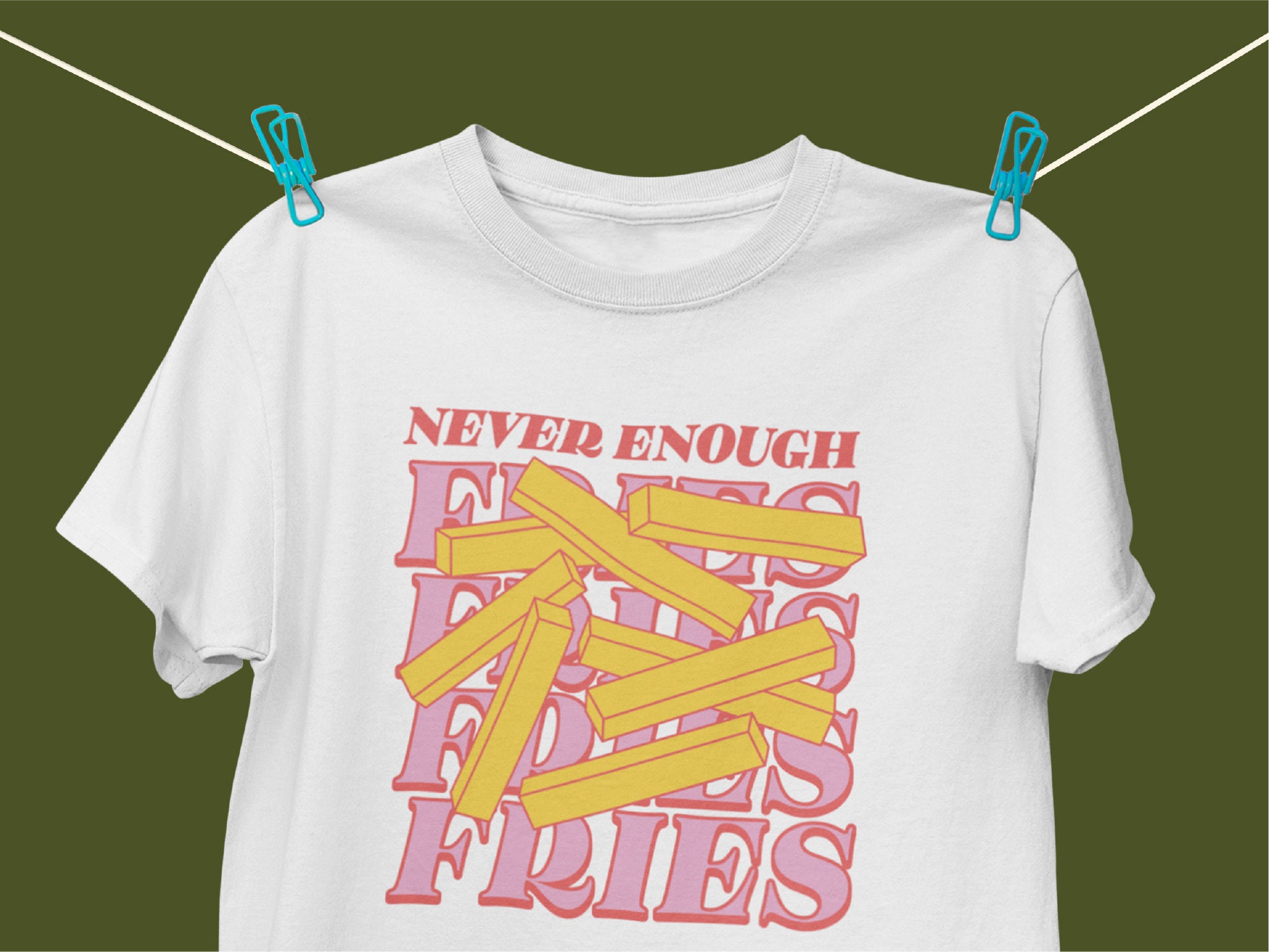 French Fries Shirt for Foodie Tshirt Fast Food Lover Gift French Fries ...