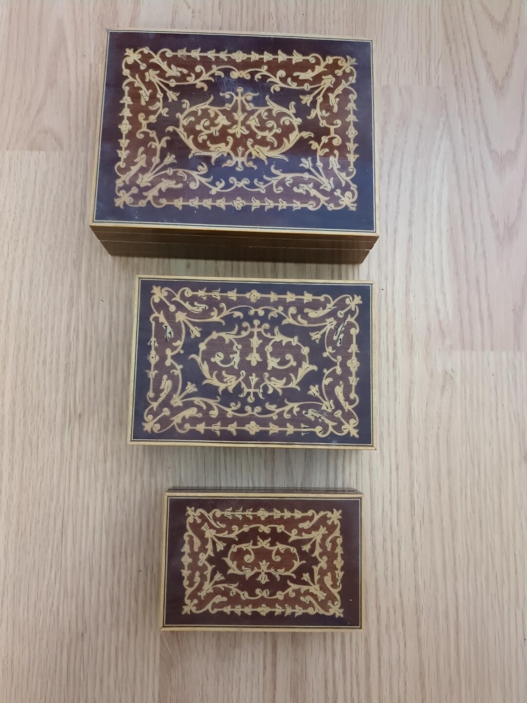Set of Three Vintage Nesting Boxes Made in Italy - Etsy