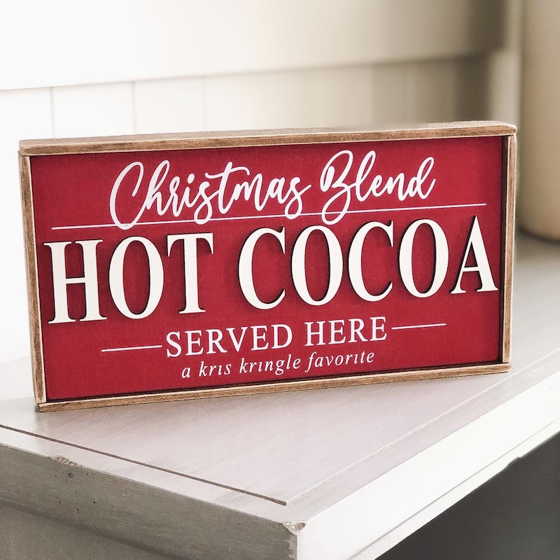 Hot Cocoa Sign - Etsy