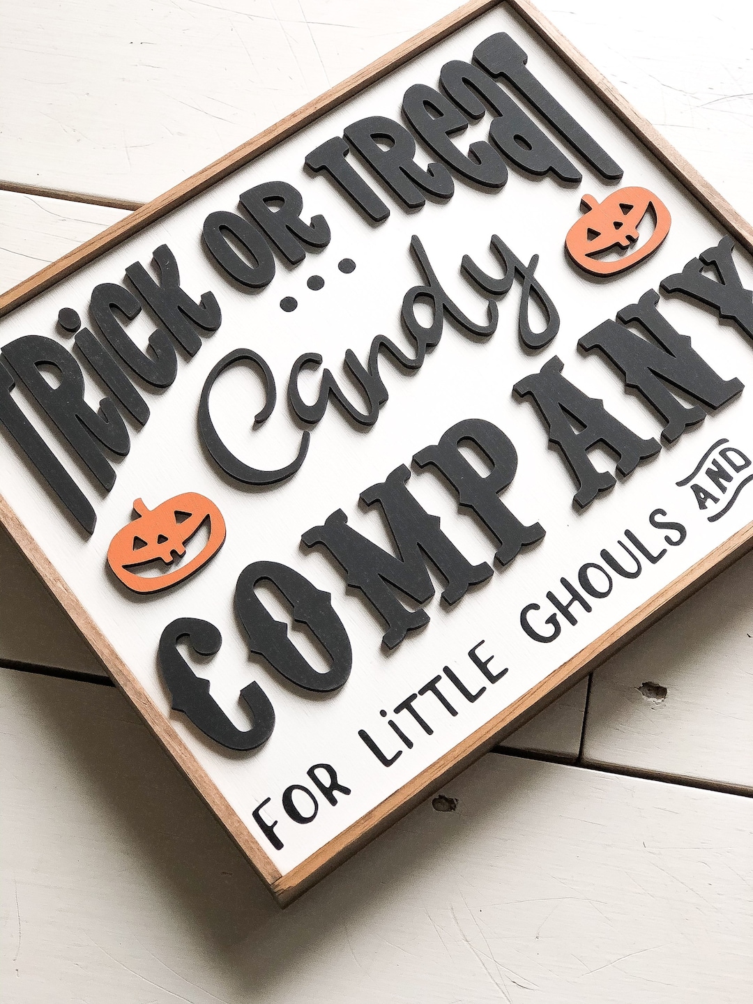 3D Halloween Sign | Trick or Treat | Candy Co | Rustic | Farmhouse ...