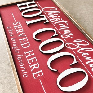 3D Christmas Sign | HOT COCOA Sign | Farmhouse Decor | Winter Decor ...