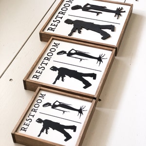 Halloween Decor | Restroom Sign | Horror | Frankenstein Restroom ...