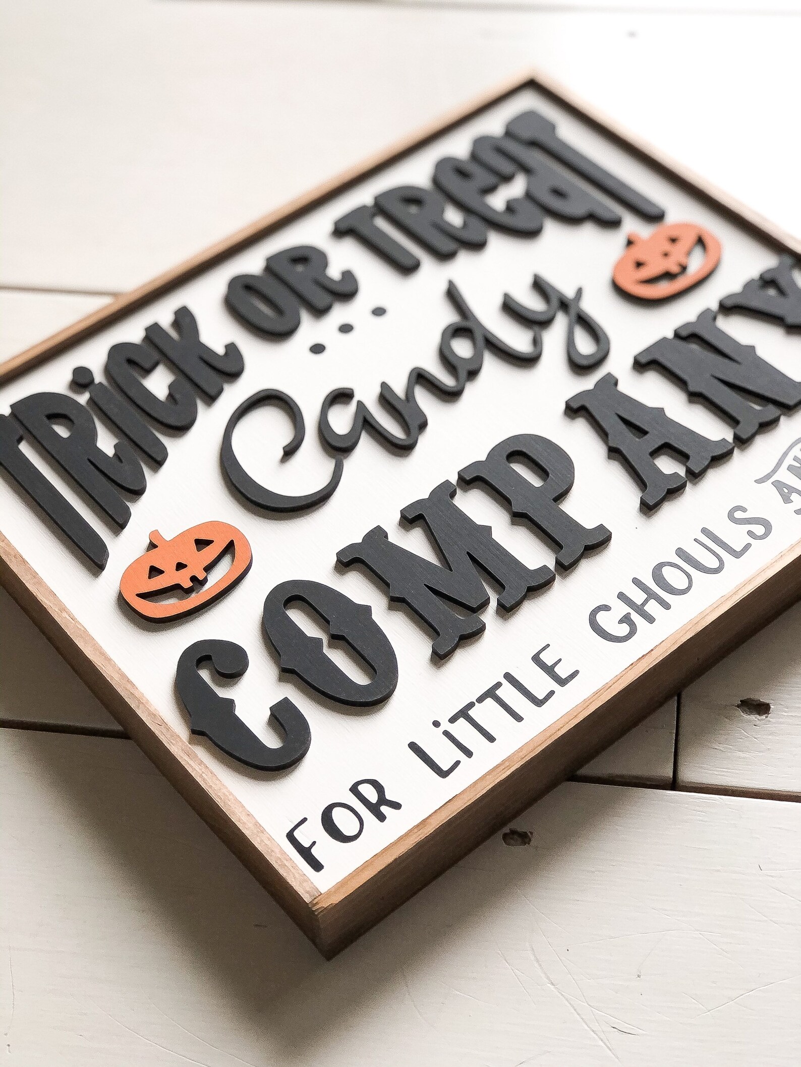 3D Halloween Sign | Trick or Treat | Candy Co | Rustic | Farmhouse ...