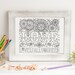 Love is All You Need Mandala Floral Adult Coloring Page - Etsy