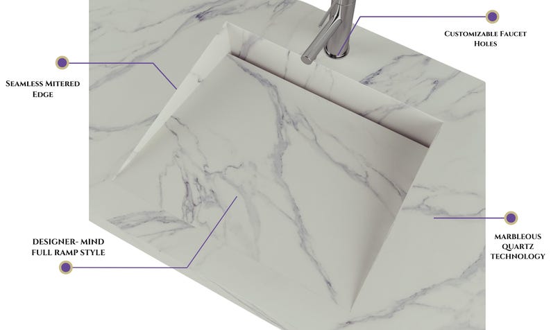 42 Inch Bathroom Vanity, Wall Mounted Ramp Sink, Sink Vanity Floating ...