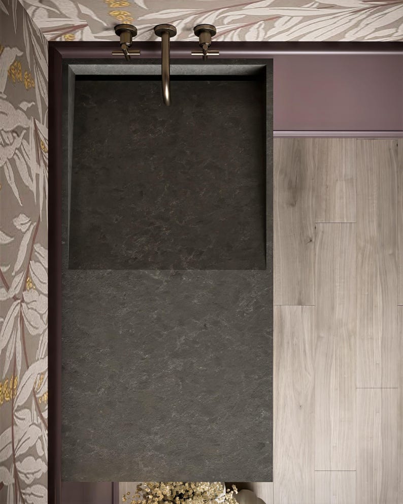 Concrete Custom Bathroom Floating Vanity Tops, Integrated Modern Vanity ...