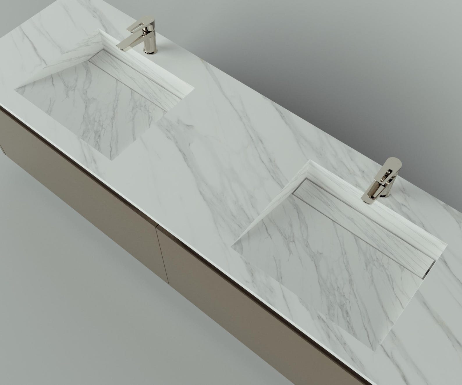 72 Inch Bathroom Double Custom Vanity Sink Quartz Countertop ...