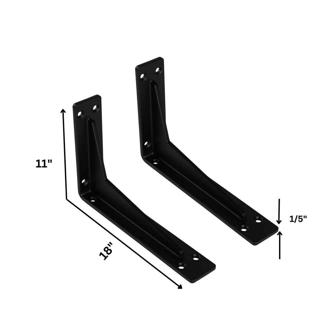 Wall Mounted Shelf Bracket, Industrial Wall Bracket Floating Wall Shelf ...