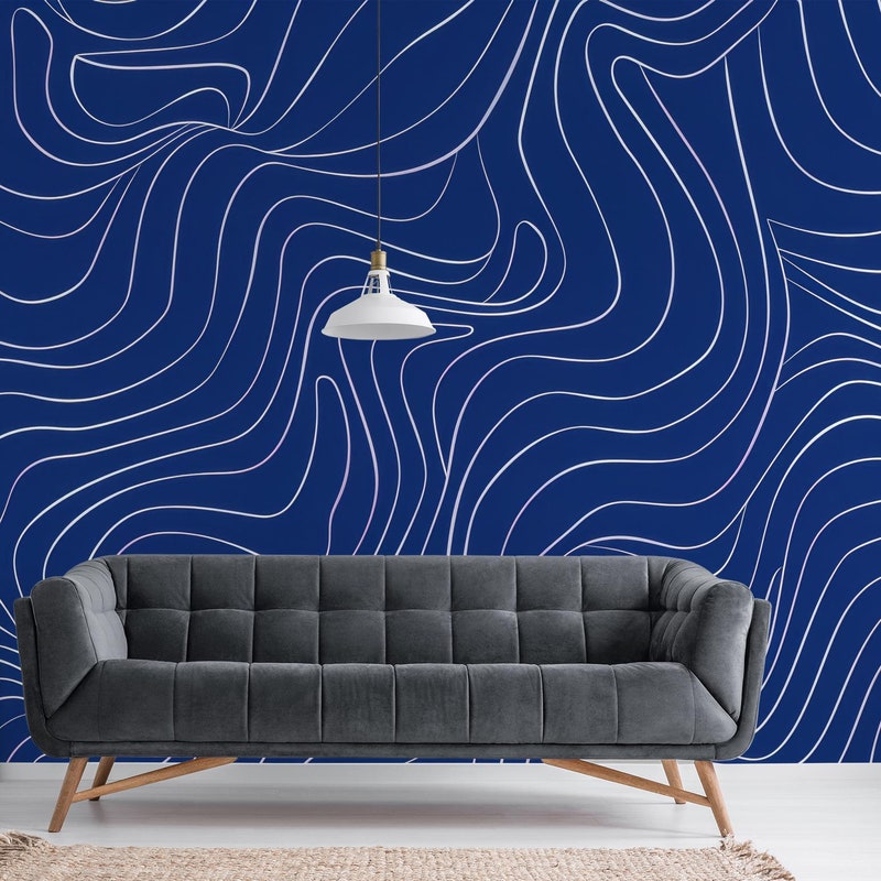 Removable Wallpaper Blue - Etsy
