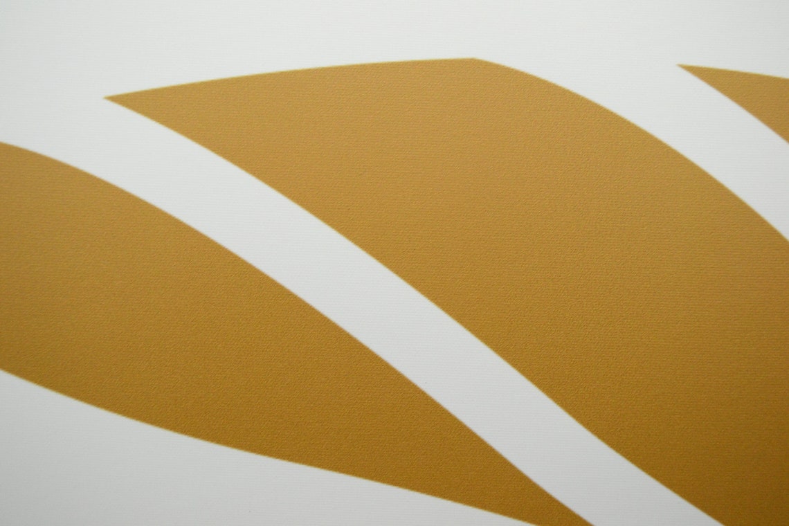 Feuilles géométriques papier peint amovible pelure et mur de | Etsy