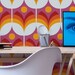 70s Wallpaper, Retro Geometric Wallpaper, Mid-century Wallpaper, Peel ...