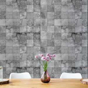 Tile Imitation Repositionable Wallpaper, Removable Peel and Stick ...