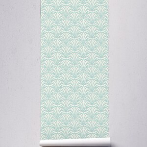 Abstract Shells Wallpaper, Self Adhesive Wallpaper, Hand Drawn Artistic ...