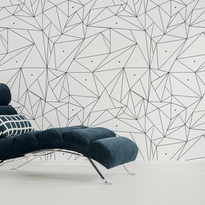 Geometric Wallpaper, Self Adhesive Wallpaper, Simple Pattern, Peel and ...
