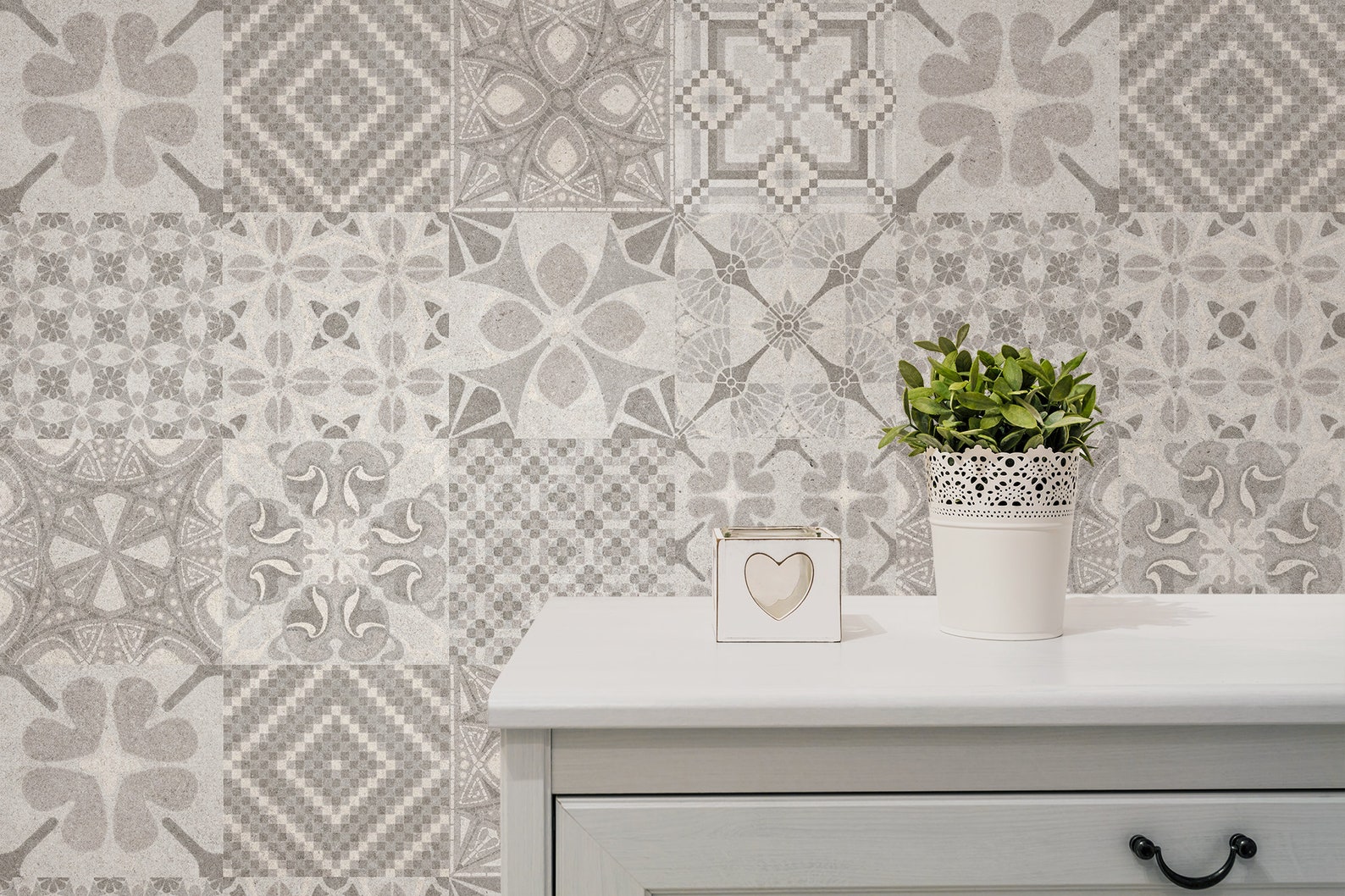 Beige Moroccan Tile Wallpaper Repositionable Peel and Stick - Etsy