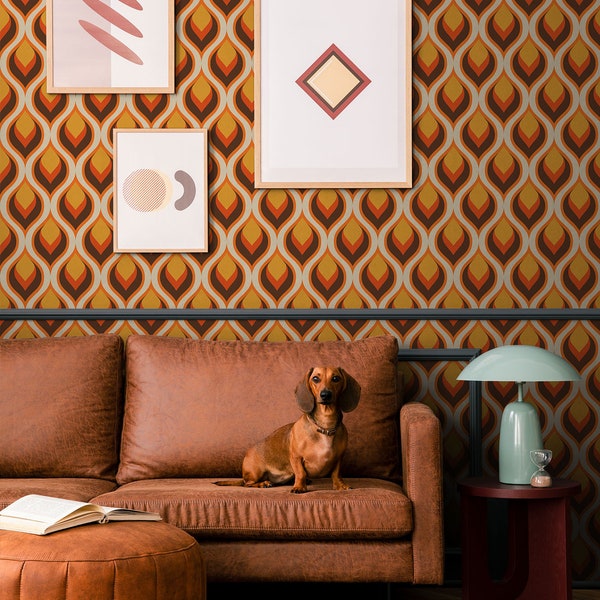 Retro Wallpaper - Etsy