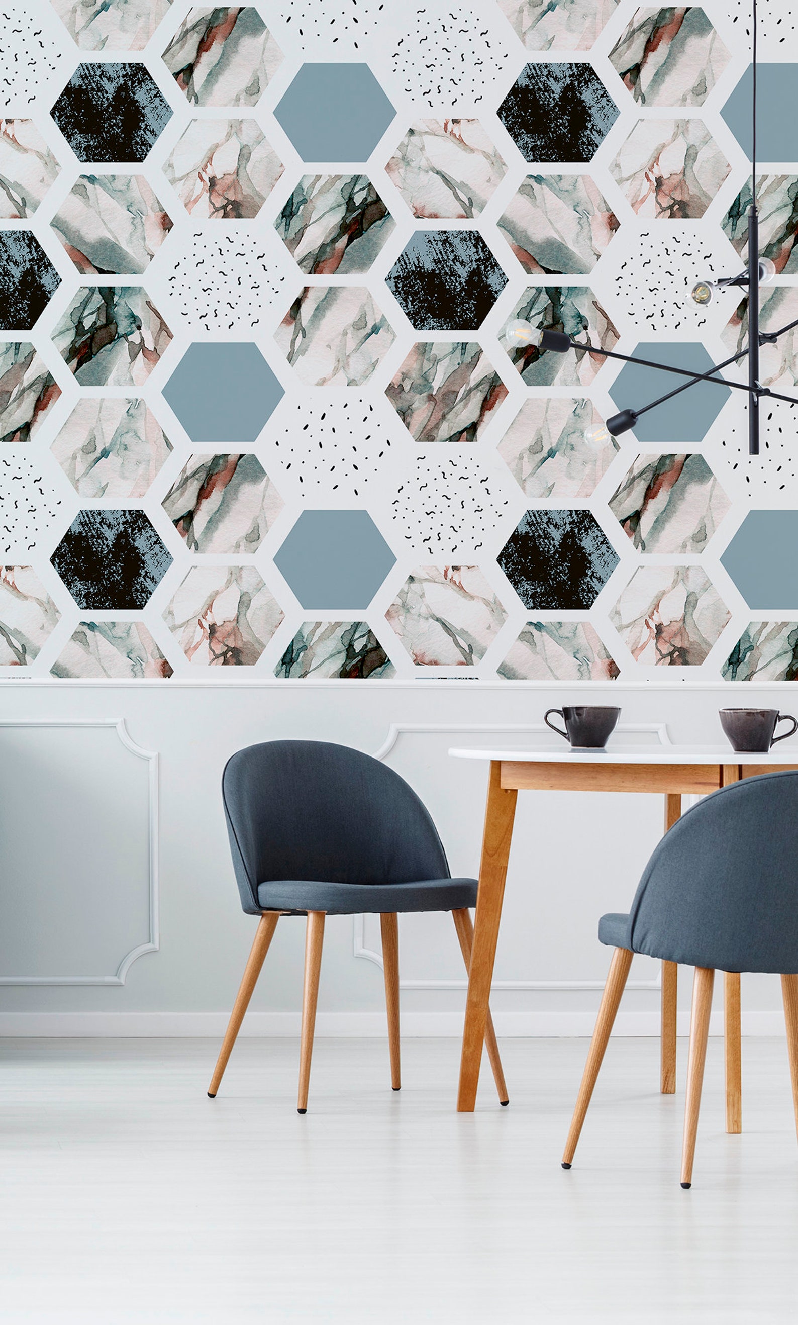 Pentagon Wallpaper, Peel and Stick Wall Mural, Removable Wallpaper With ...