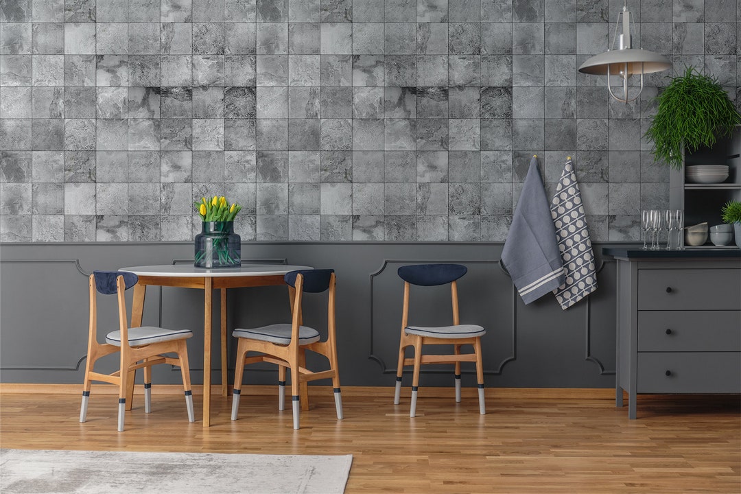 Tile Imitation Repositionable Wallpaper, Removable Peel and Stick ...