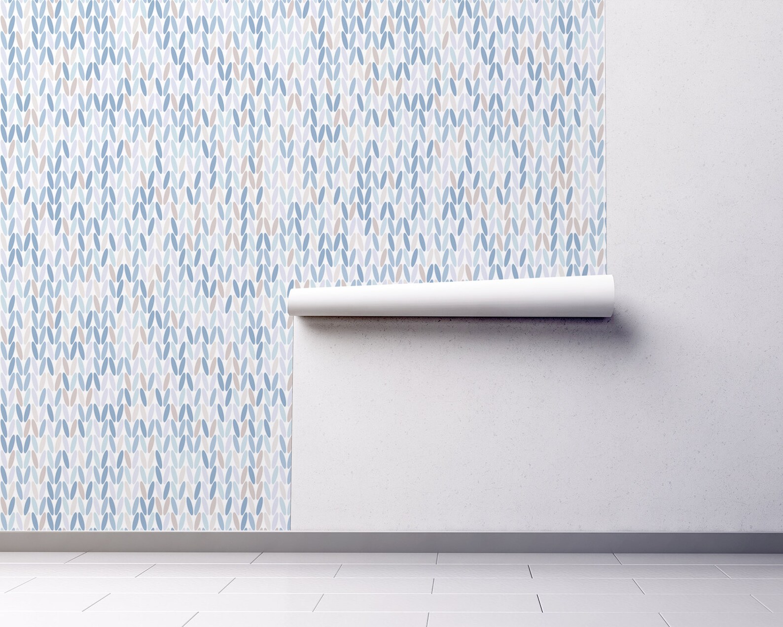 Light Blue Chevron Self Adhesive Wallpaper Removable Wall - Etsy