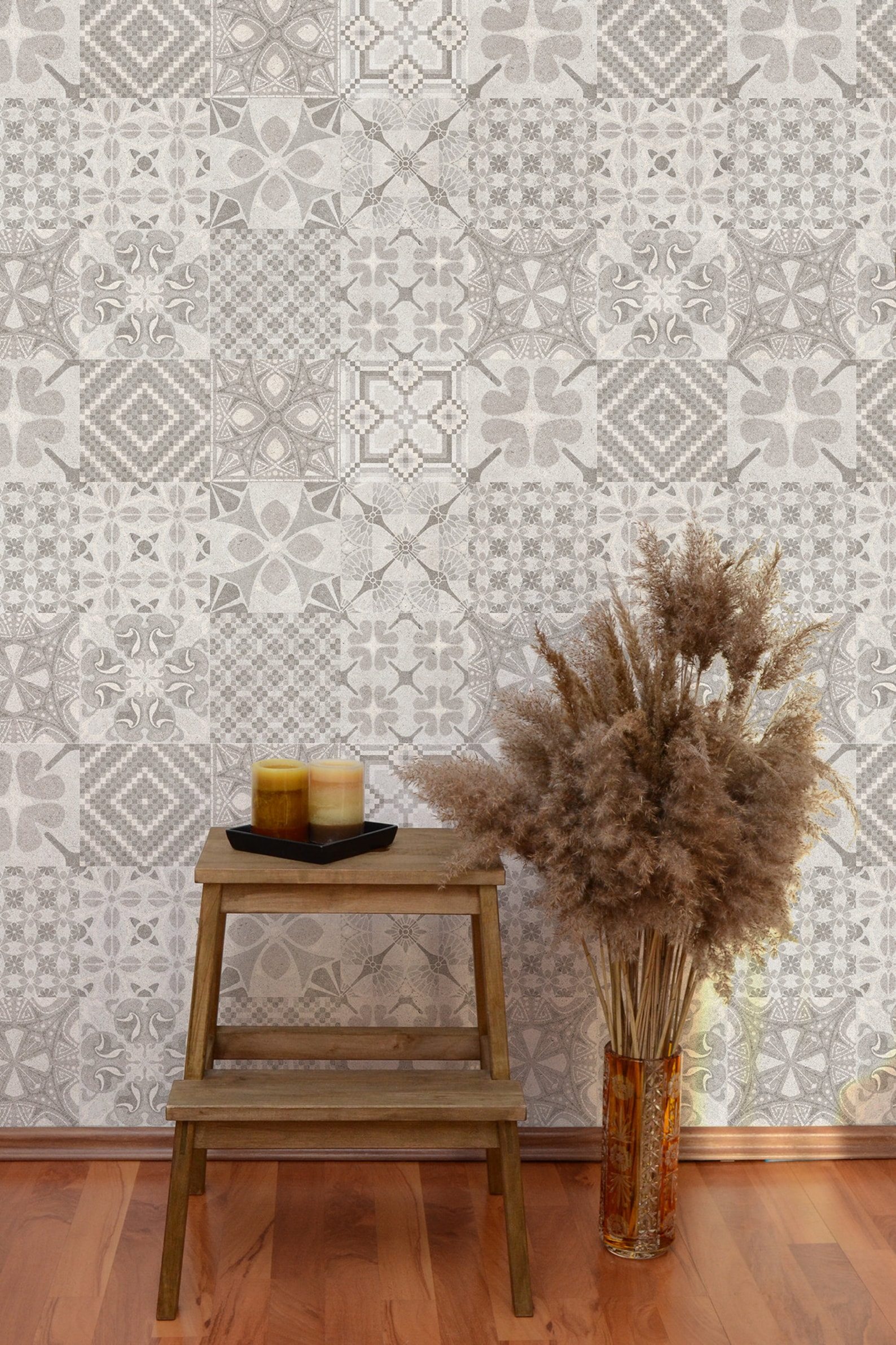 Beige Moroccan Tile Wallpaper Repositionable Peel and Stick - Etsy