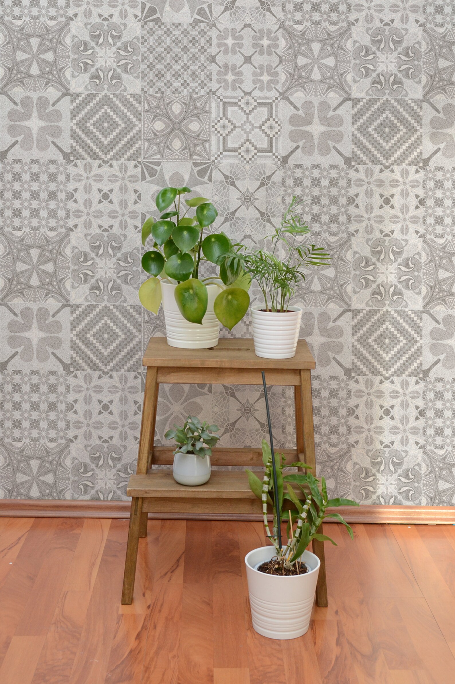 Beige Moroccan Tile Wallpaper Repositionable Peel and Stick - Etsy