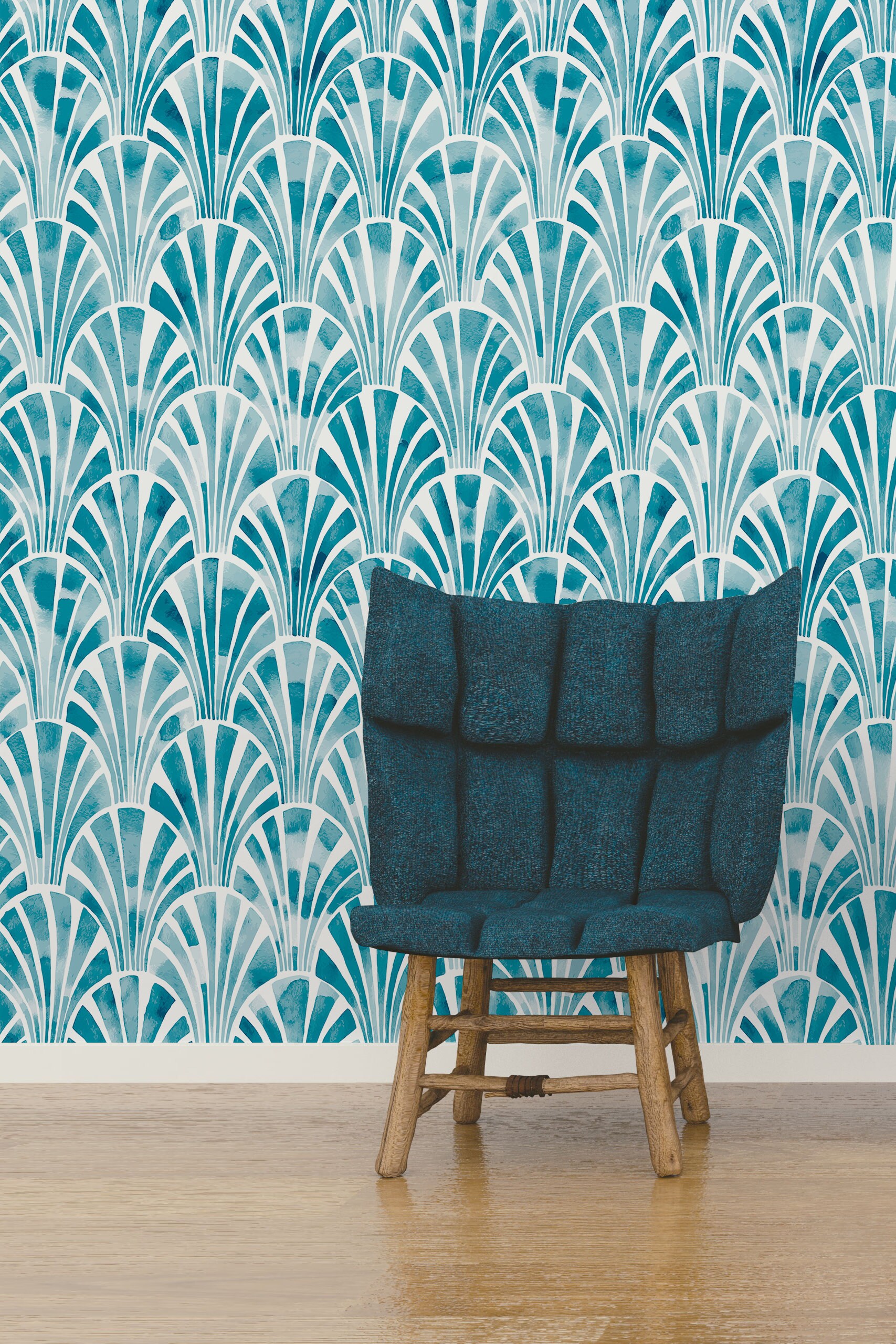 Art Deco Shell Background