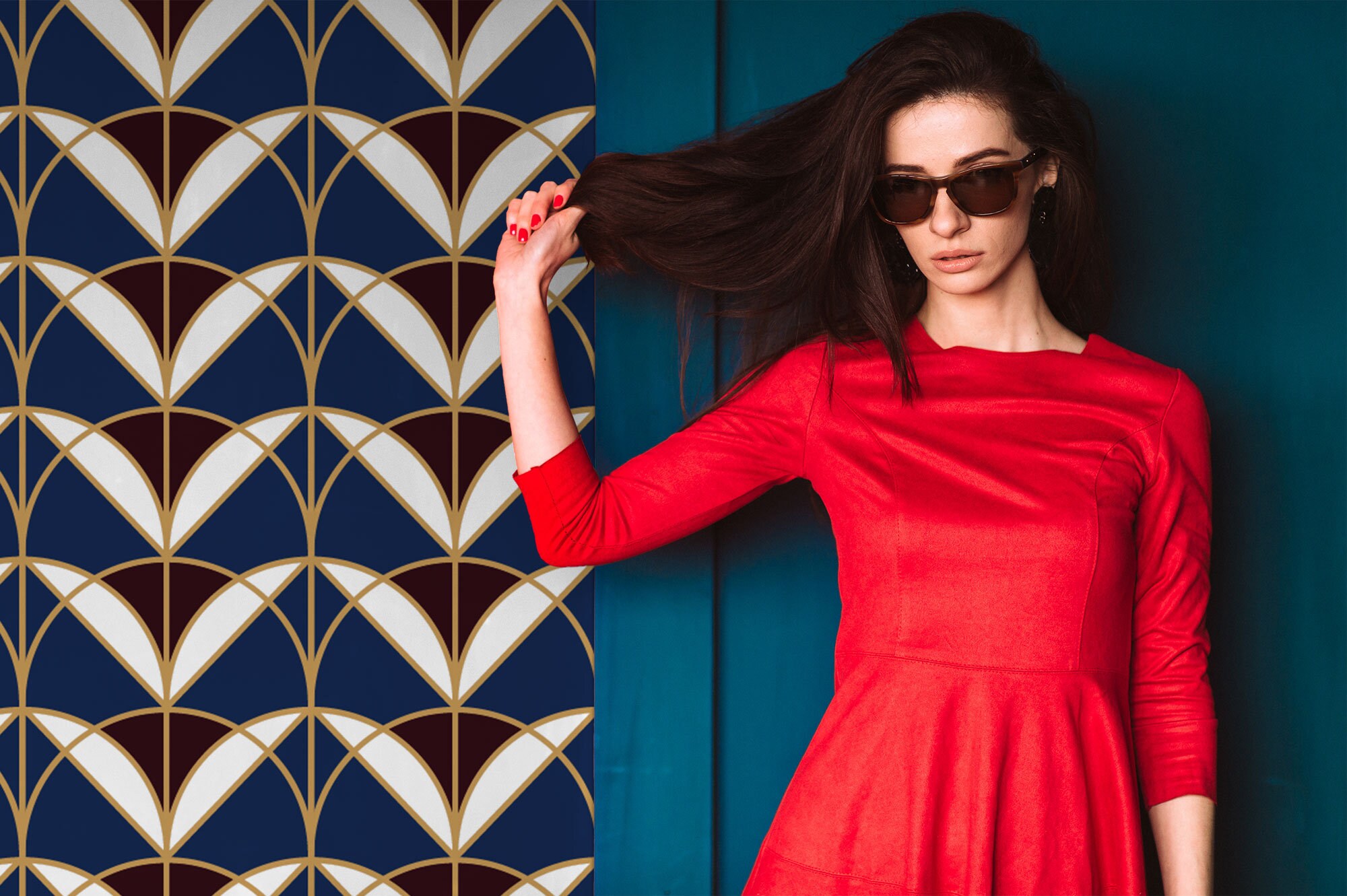 Art Deco Wallpaper Arches Pattern Wallpaper Peel and Stick | Etsy