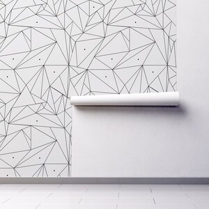 Geometric Wallpaper, Self Adhesive Wallpaper, Simple Pattern, Peel and ...