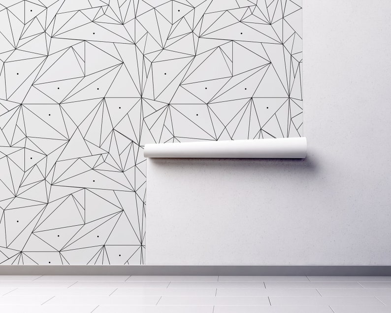 Geometric Wallpaper Self Adhesive Wallpaper Simple Pattern - Etsy